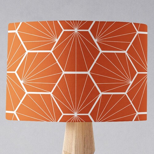 Orange Contemporary Design Lampshade Ceiling or Table Lamp - Etsy