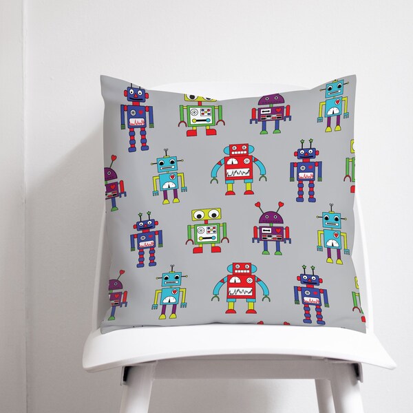Robot Pillow - Etsy