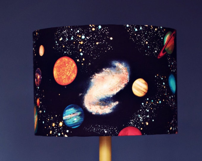 Planet Lampshade, Stars Lamp Shade, Space Birthday Gift, Kids Lamps ...