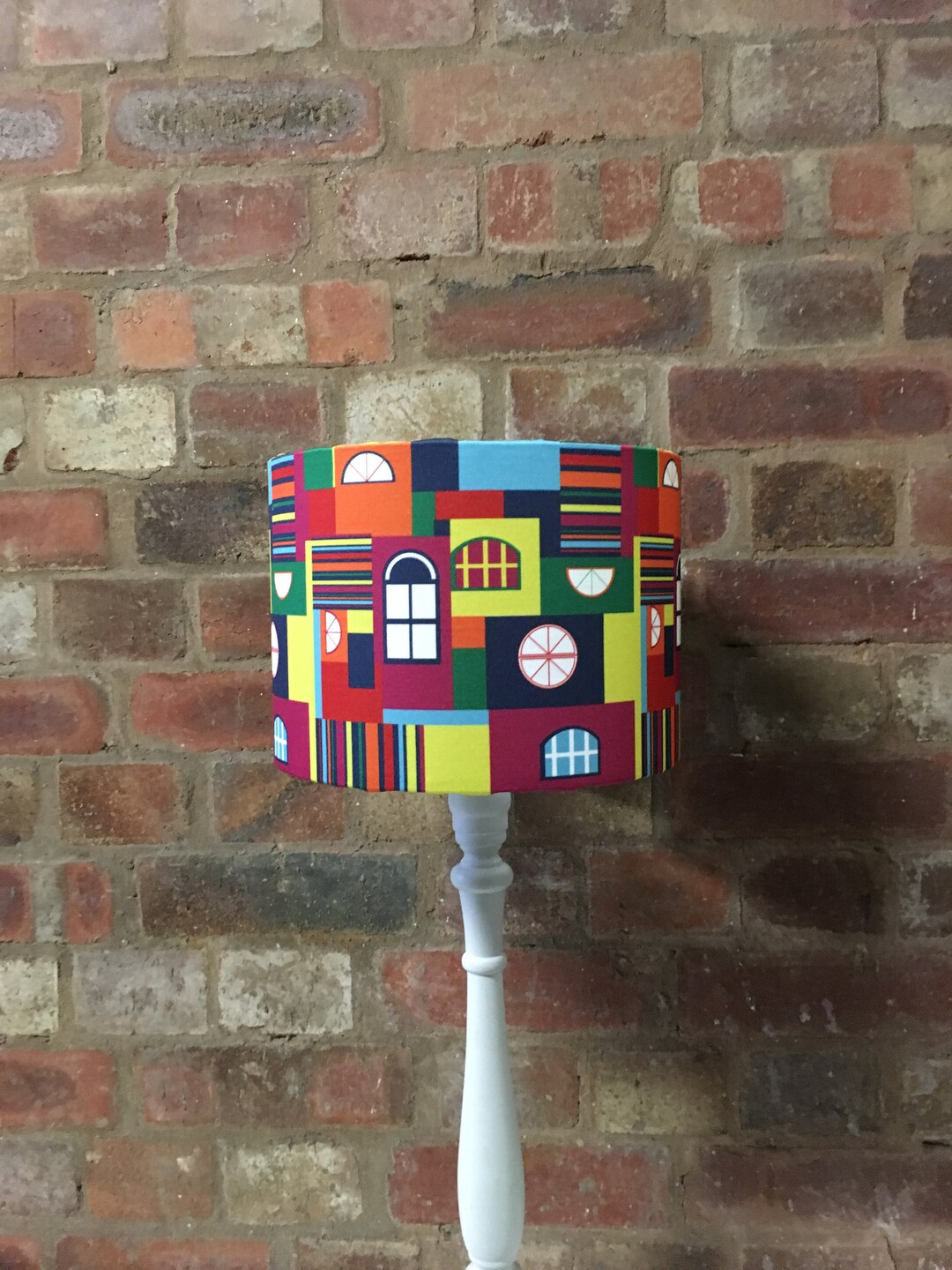 Rainbow Lampshade, Statement Lighting, Bright Decor, Purple Home ...