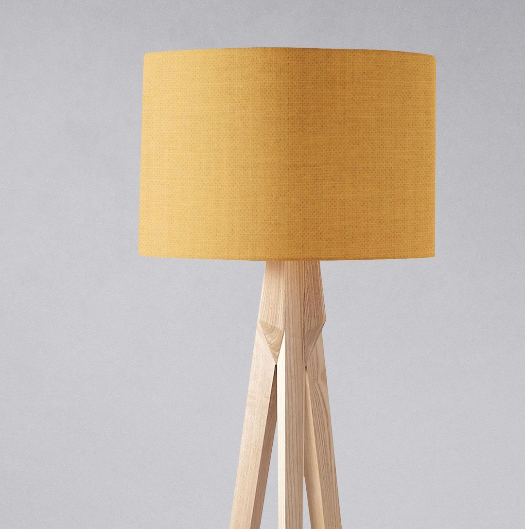 Plain Golden Mustard Yellow Lampshade for a Table Lamp, Floor Lamp or a ...