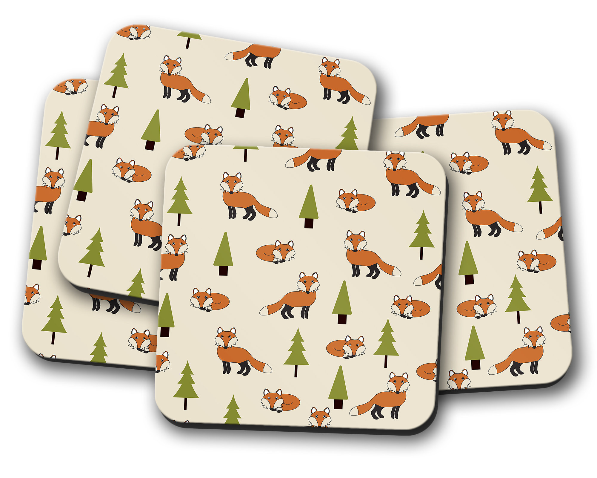 Fox Coaster, Woodland Coaster, Woodland Gift, Fox Gift, Woodland Animal ...