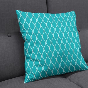 Turquoise Cushion Cover, Blue Cushion, Gift for the Home, Turquoise ...