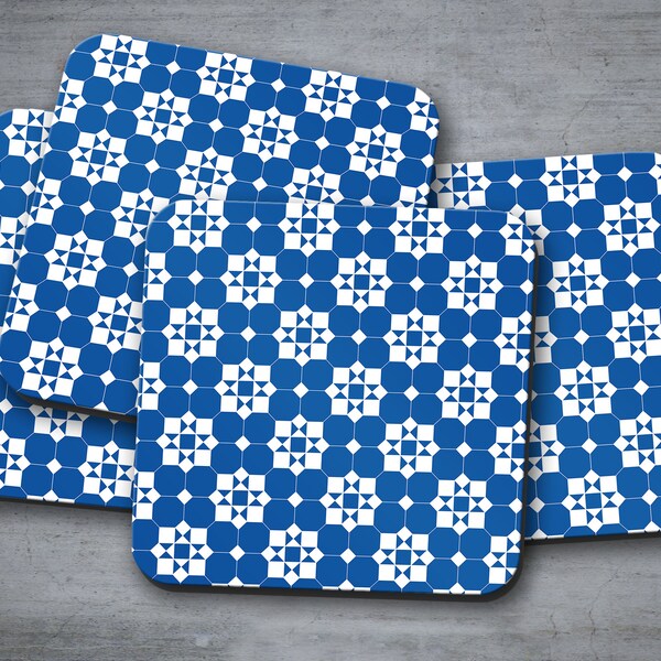 Blue Coasters - Etsy UK