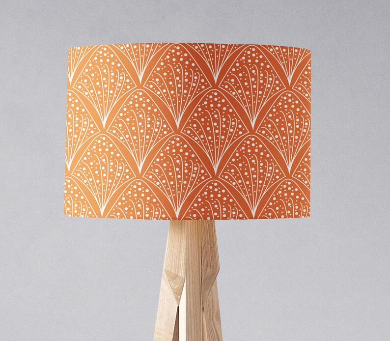 Orange Contemporary Design Lampshade Ceiling or Table Lamp | Etsy
