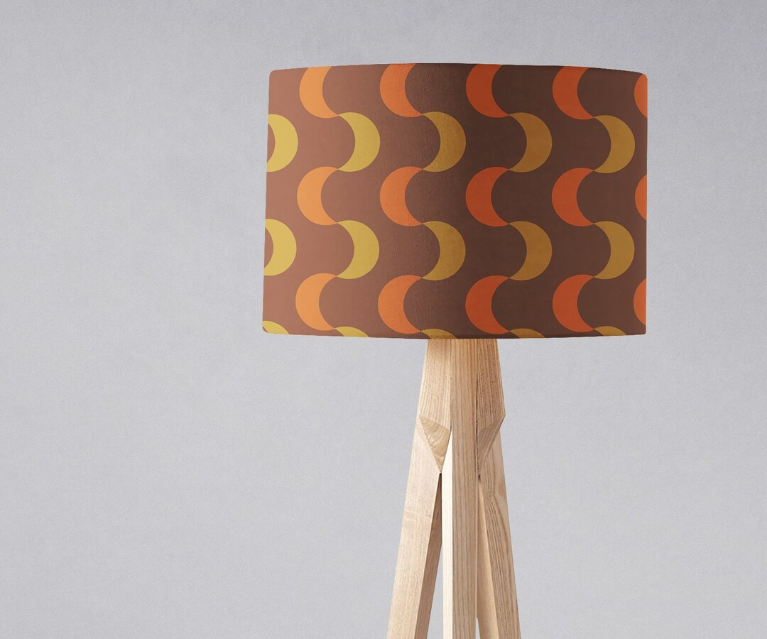 Brown Lampshade Brown Light Shade Retro Lamp Shade Brown - Etsy