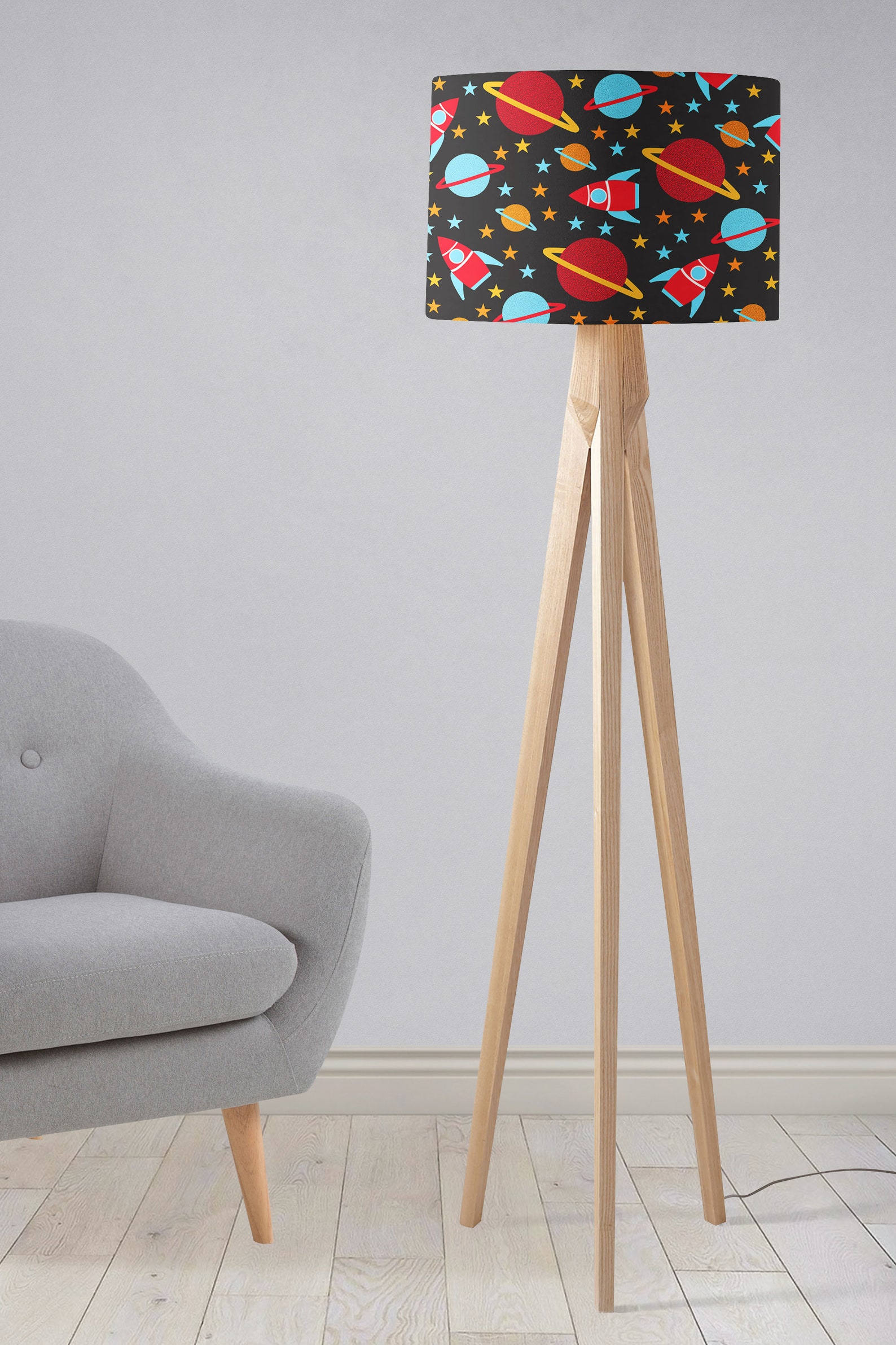 Space lampshade Outer space decor Galaxy lamp shade Boys | Etsy