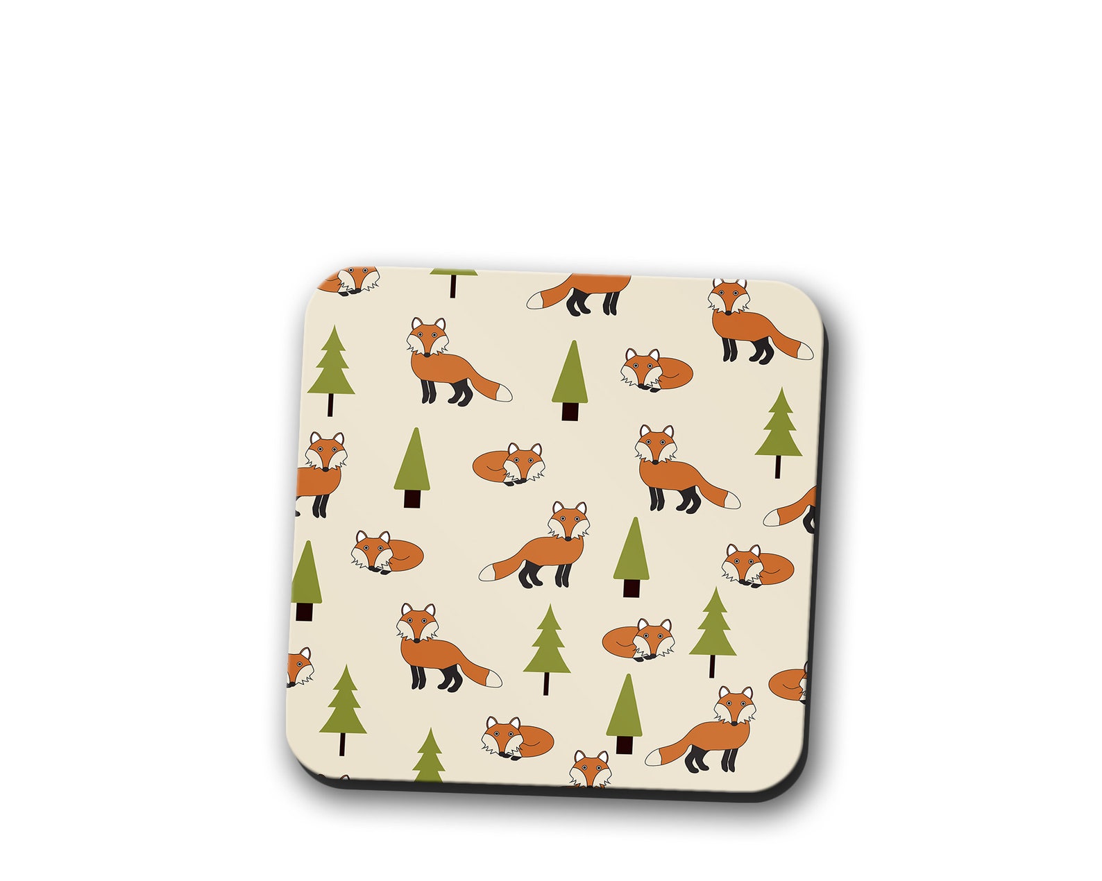 Fox Coaster, Woodland Coaster, Woodland Gift, Fox Gift, Woodland Animal ...
