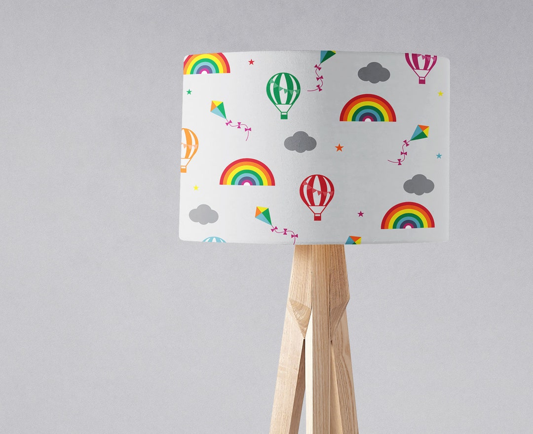 Rainbow Lamp Shade, Girls Bedroom Decor, Rainbow Light Shade, Rainbow ...