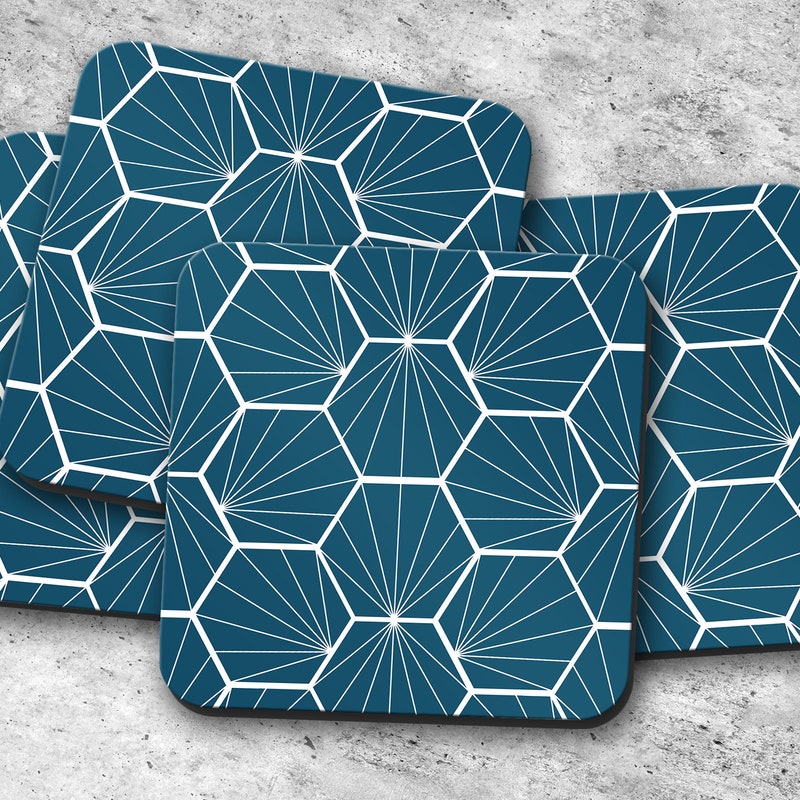 Blue Coasters - Etsy