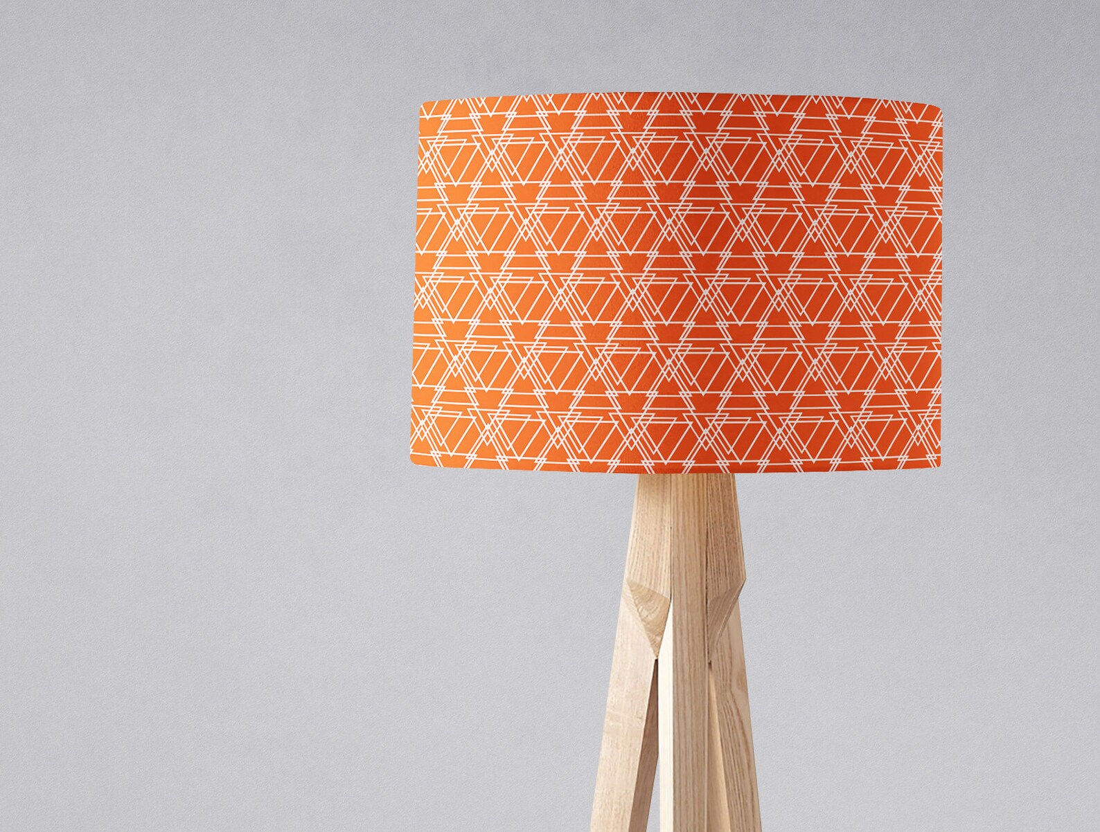Orange and White Geometric Lamp Shade | Etsy