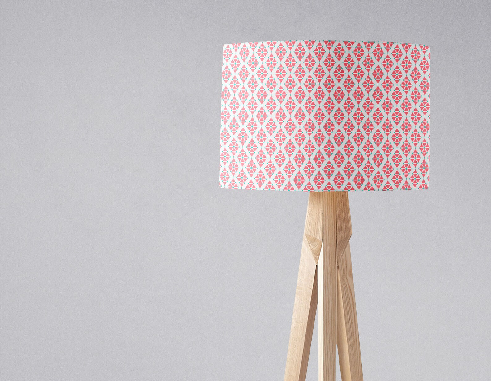 Pink Geometric Lampshade Light Shade - Etsy UK