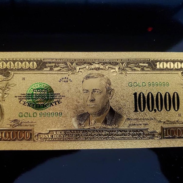 100000 Dollar Bill - Etsy