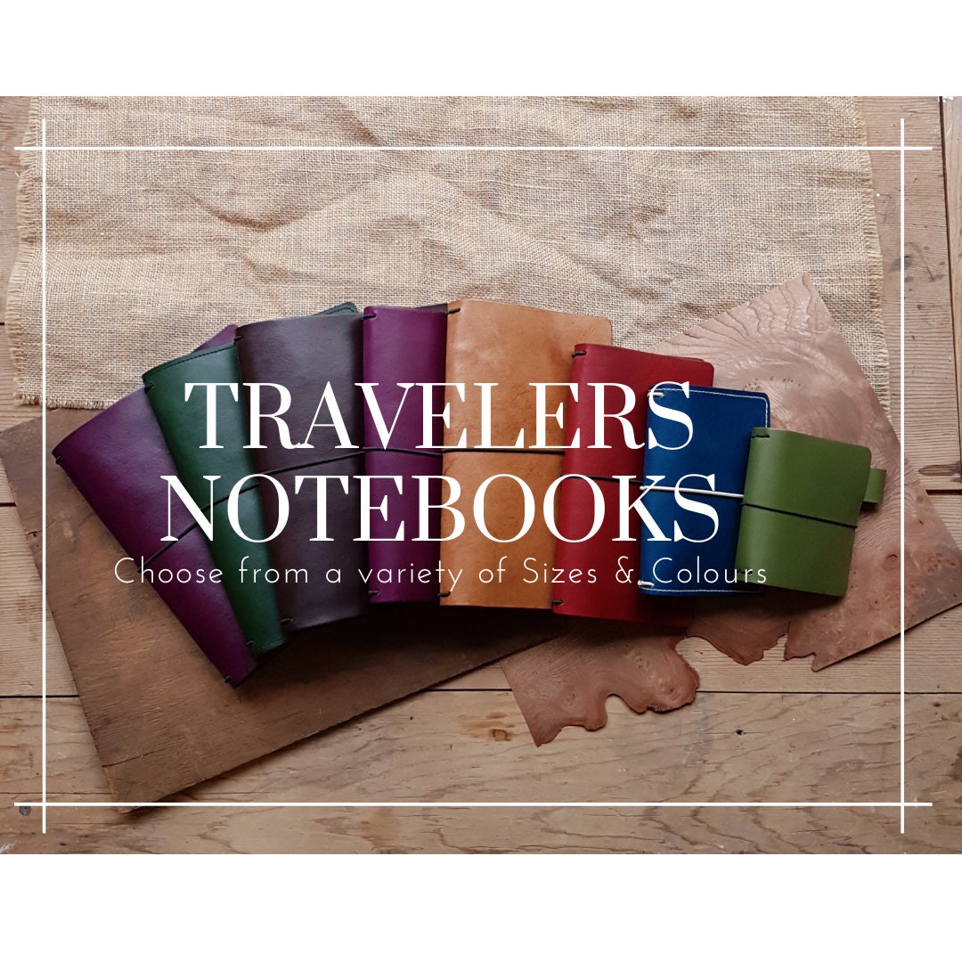Leather Travelers Notebook Cover in a Variety of Sizes & - Etsy UK