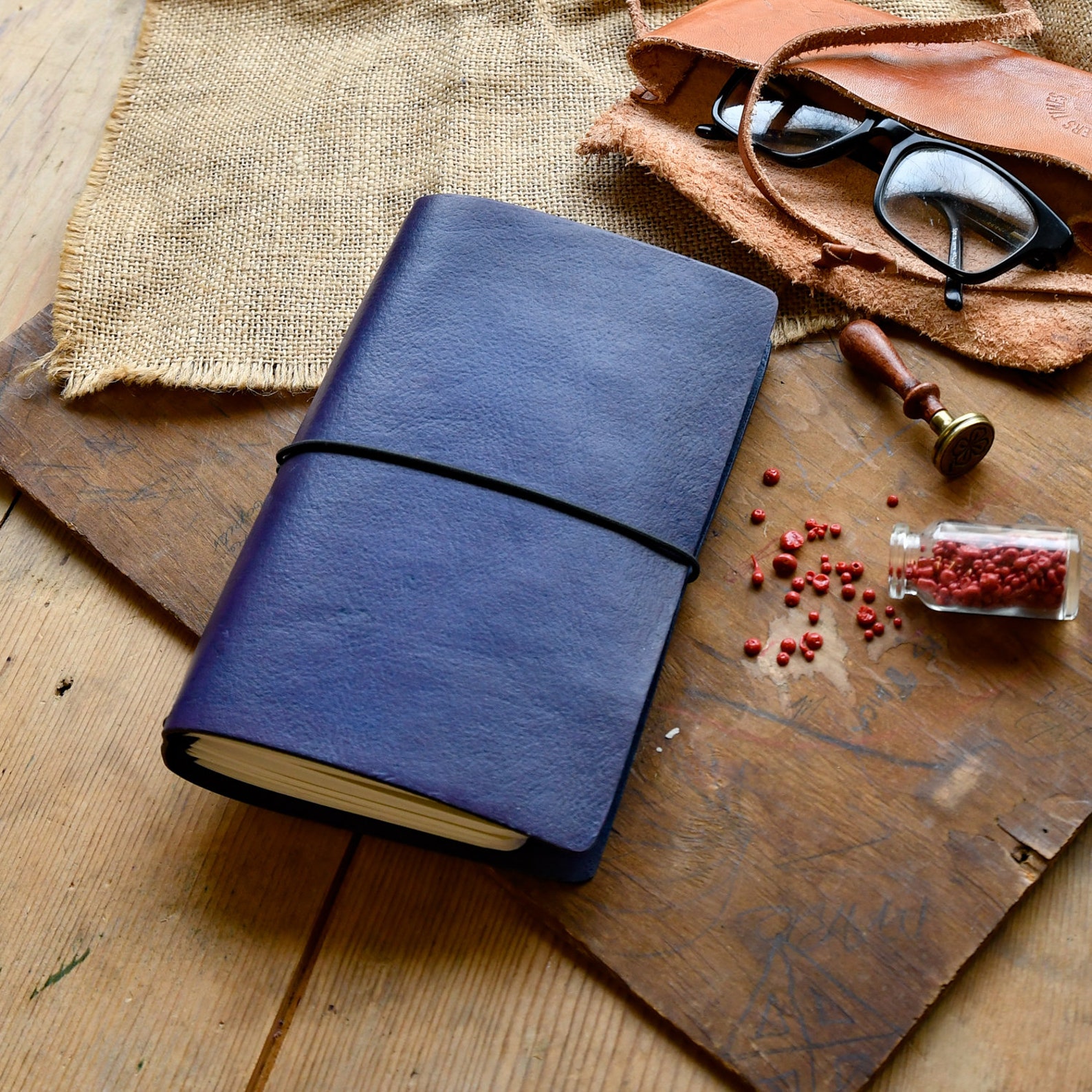 Leather Travelers Notebook Cover in a Variety of Sizes & - Etsy UK