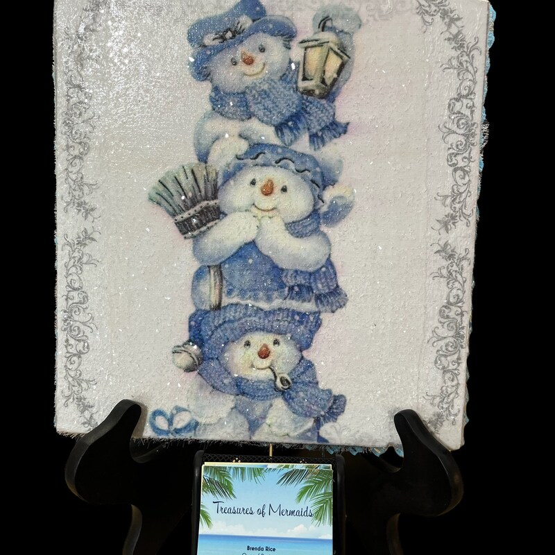 Blue Snowman Decor - Etsy