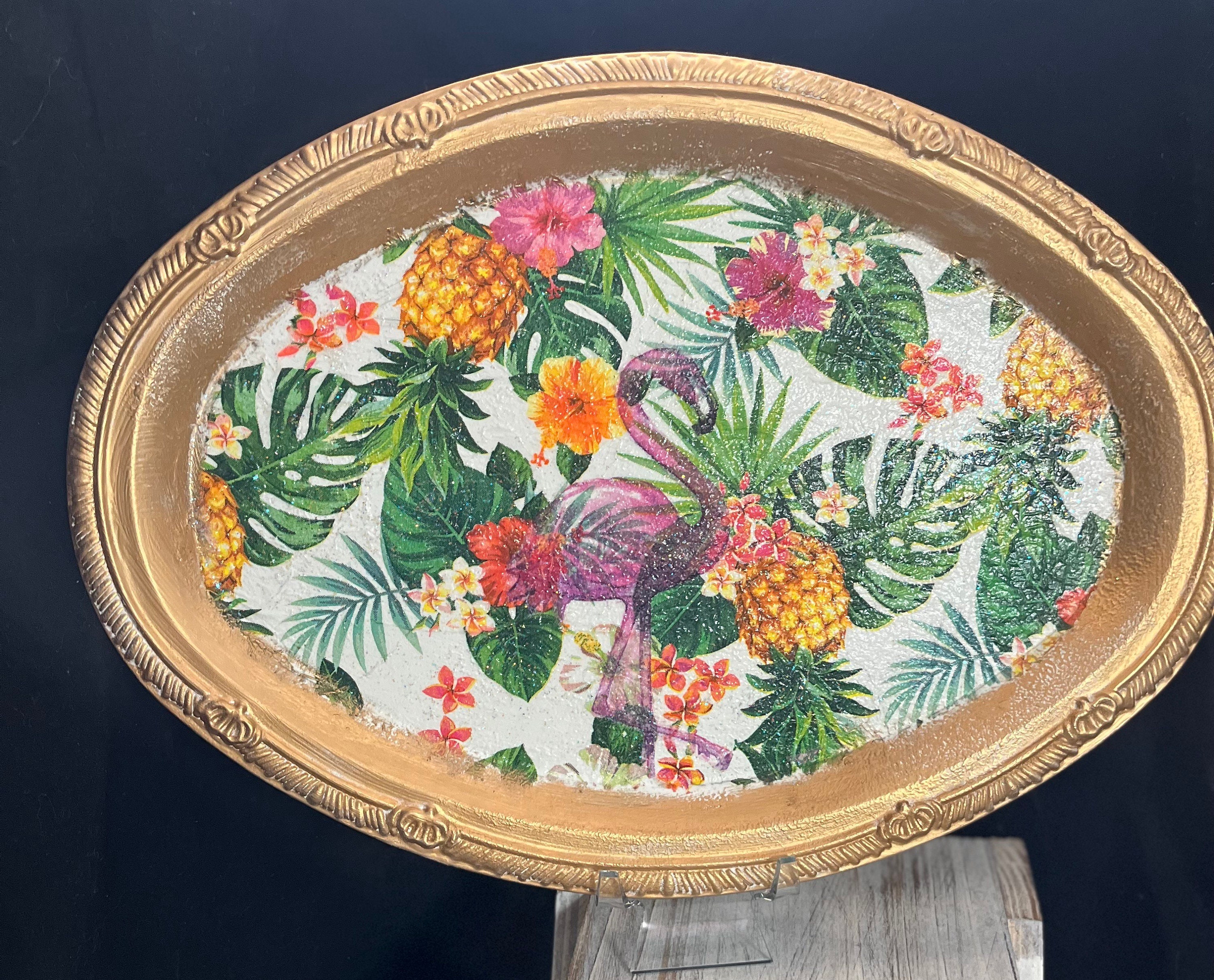 Flamingo Tray Setbeach Vanity Setflamingo Vanity Tray - Etsy