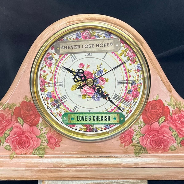 Shabby Chic Clock - Etsy