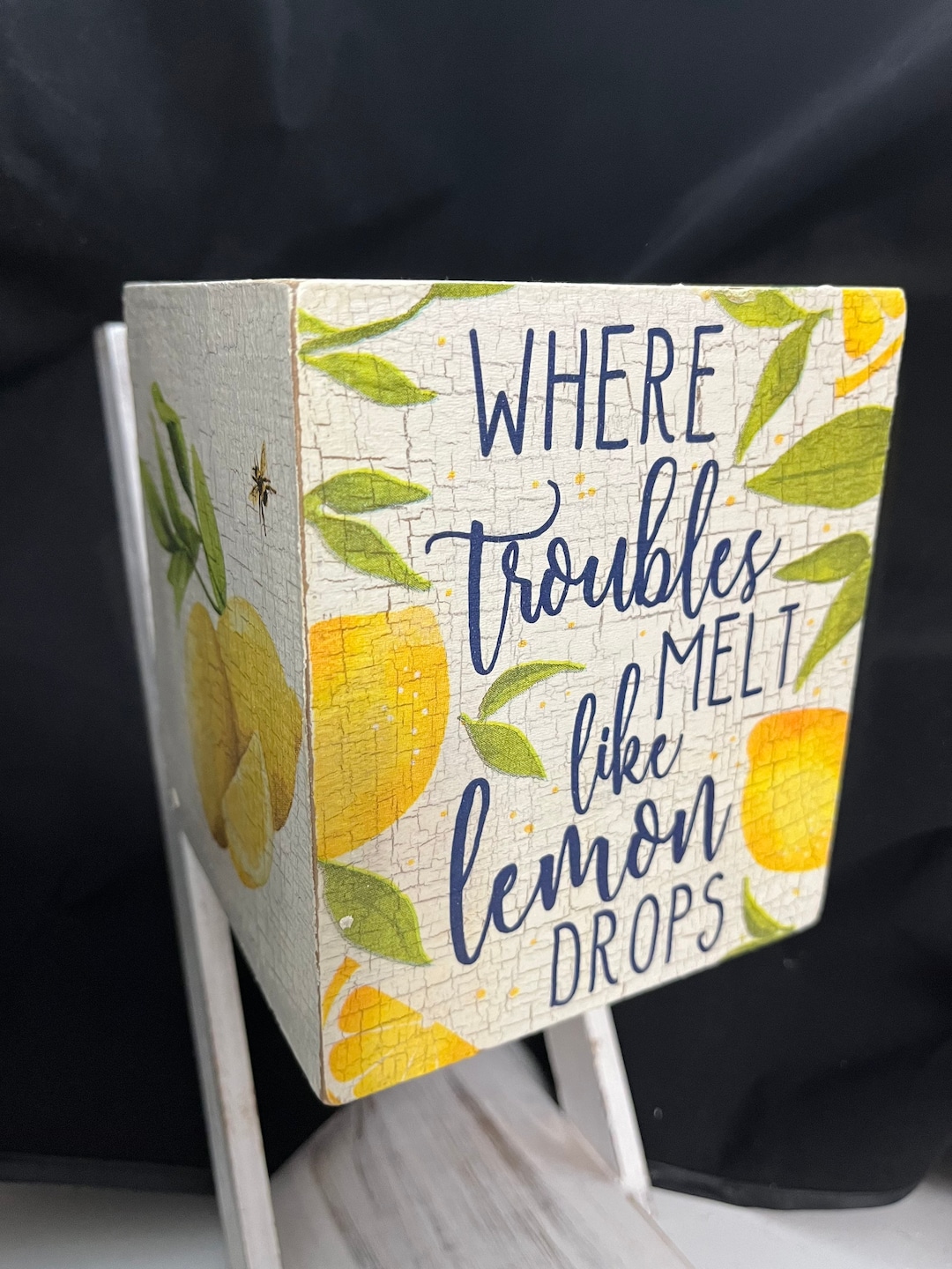 Custom Tissue Box*summer Decor*lemon Decor*facial Tissue Holder ...