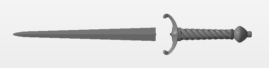 3D Model - V for Vendetta Dagger - Etsy