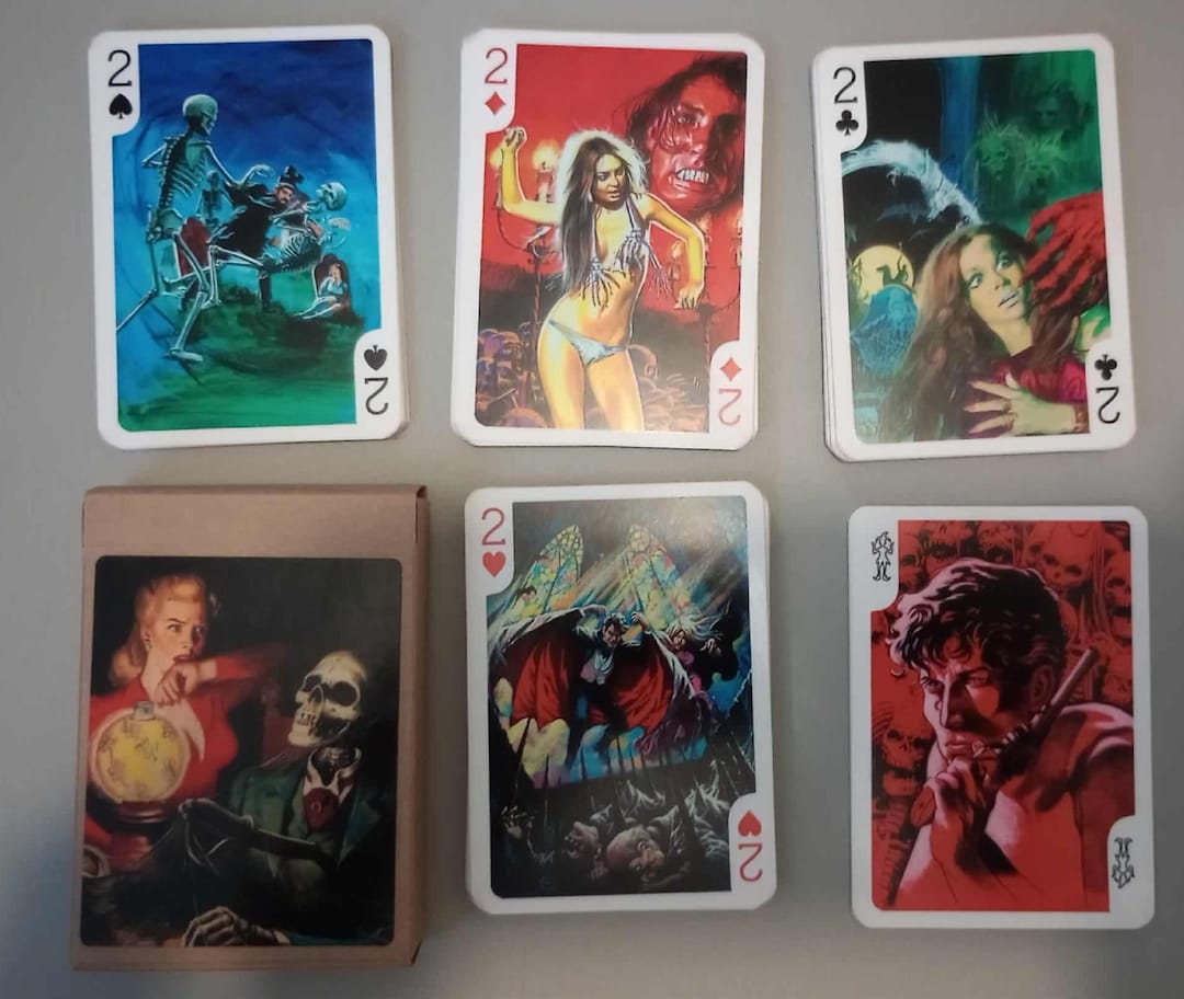 Deck of Cards - Pulp Horror Covers - Etsy