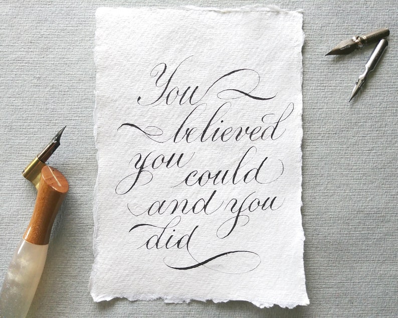 Custom Calligraphy Quote Poem Bible Verse Love Letter | Etsy Canada