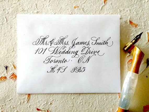 Mailing Address Calligraphy Handwritten Addresses for | Etsy