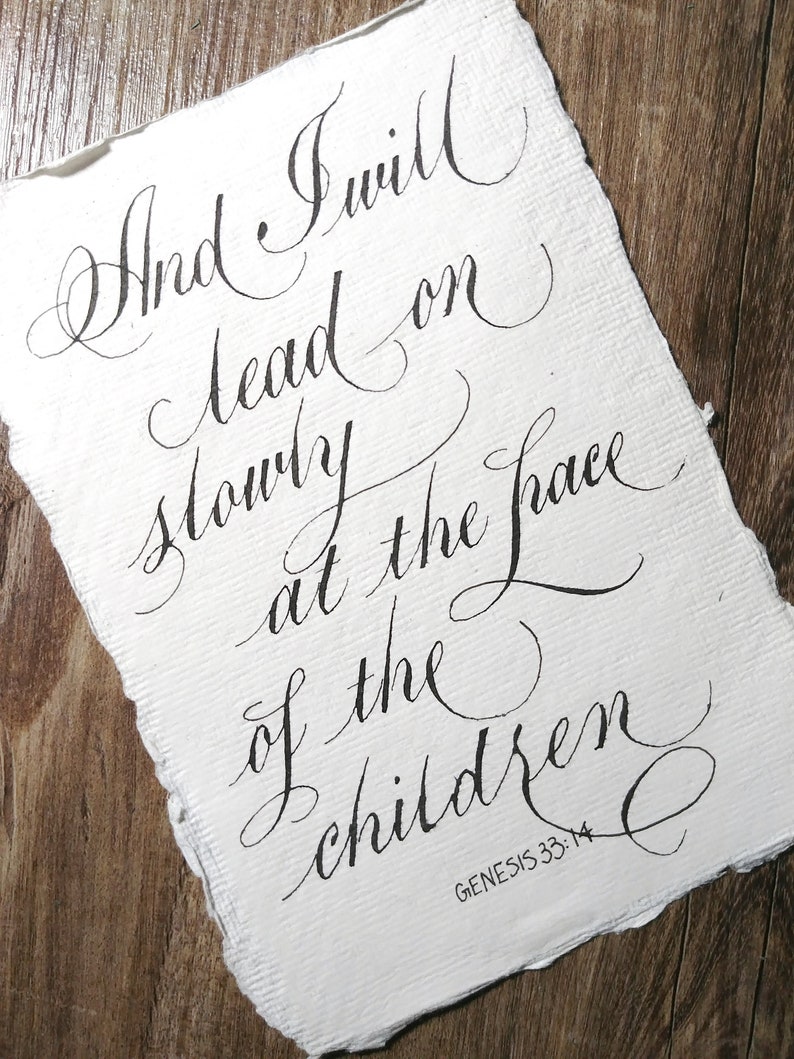 Custom Calligraphy Quote Poem Bible Verse Love Letter | Etsy Canada