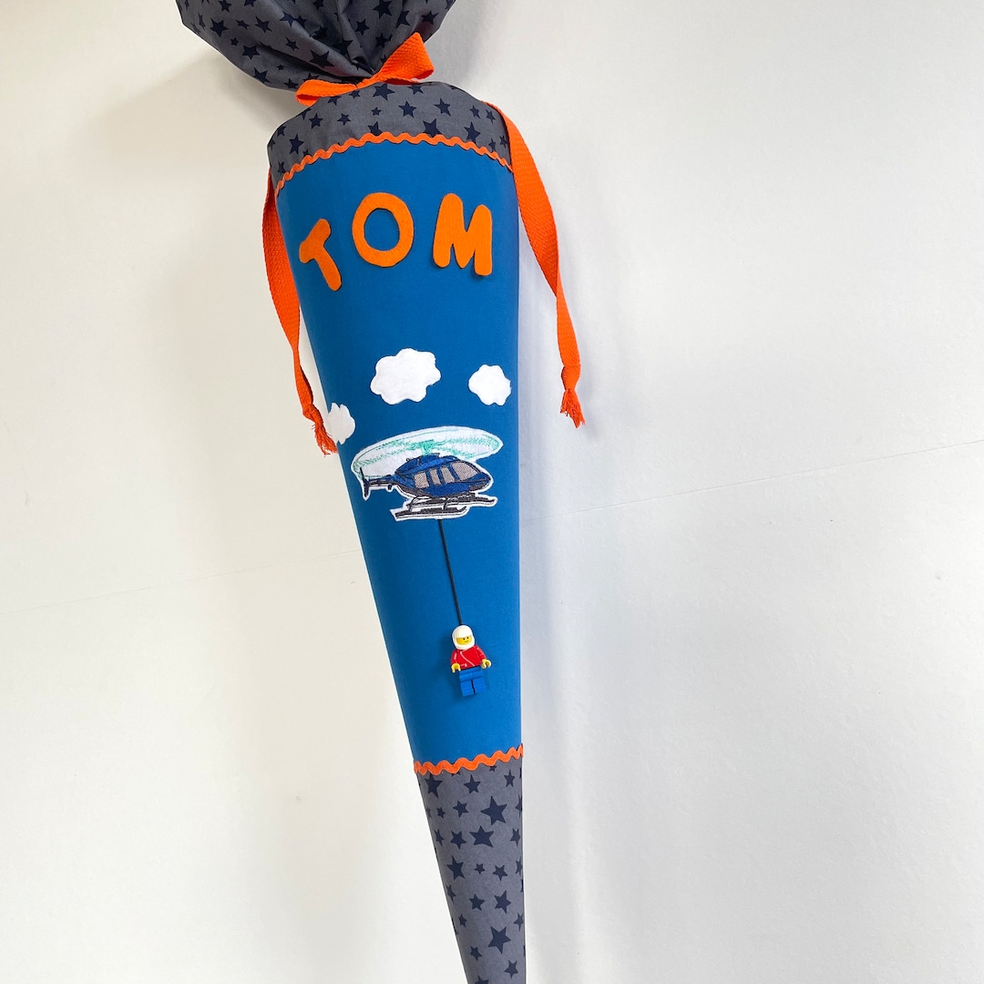 School Cone Helicopter Boy School Cone Fabric Helecopter Blue Gray or ...