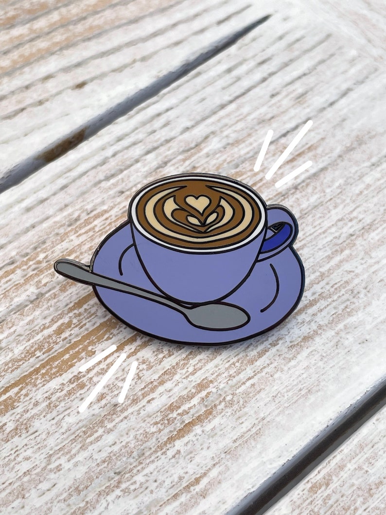 Cappuccino Enamel Pin Rainbow Cappuccinos Coffee Pin - Etsy