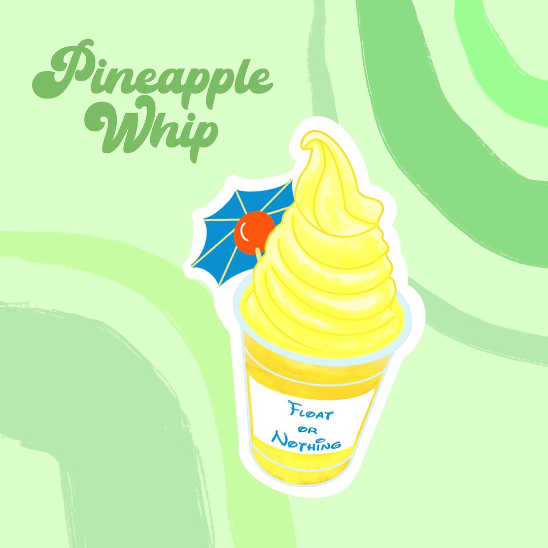 Pineapple Whip Sticker - Dole Whip - Inspired Magic Stickers - Cute ...