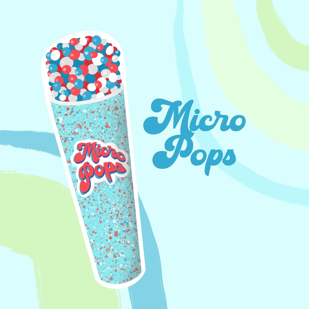 90s Micro Pops Ice Cream Sticker - Laptop Sticker - Throwback Sticker ...