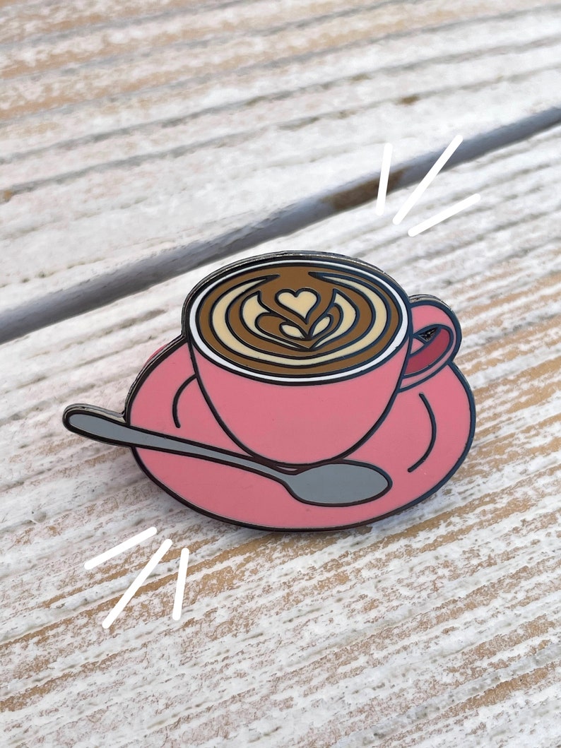 Cappuccino Enamel Pin Rainbow Cappuccinos Coffee Pin - Etsy