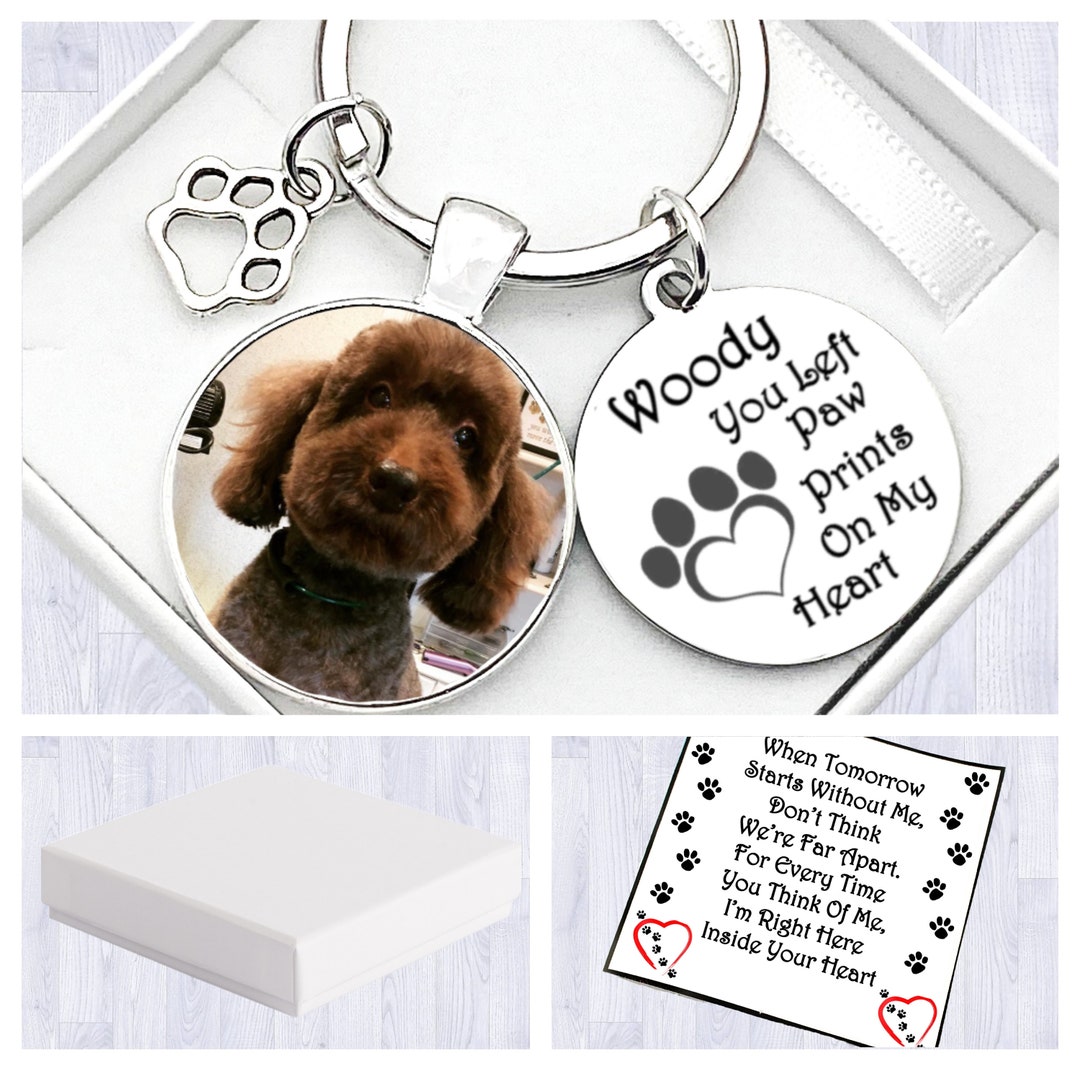 Pet Loss Gift. Personalised Photo Charm. Keyring. in Loving Memory. You ...
