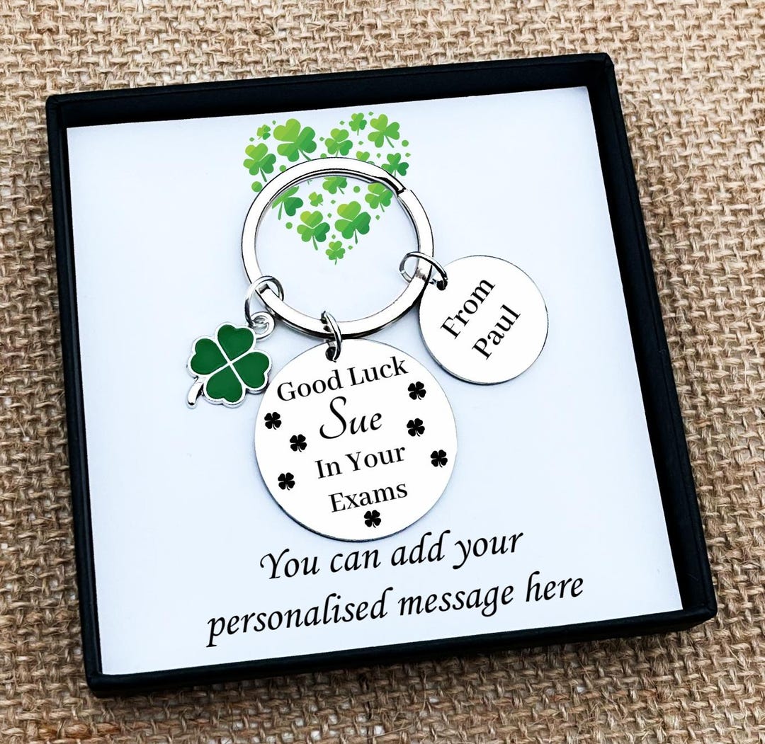 Good Luck Gift. Personalised. Good Luck in Your Exams. Good Luck in ...