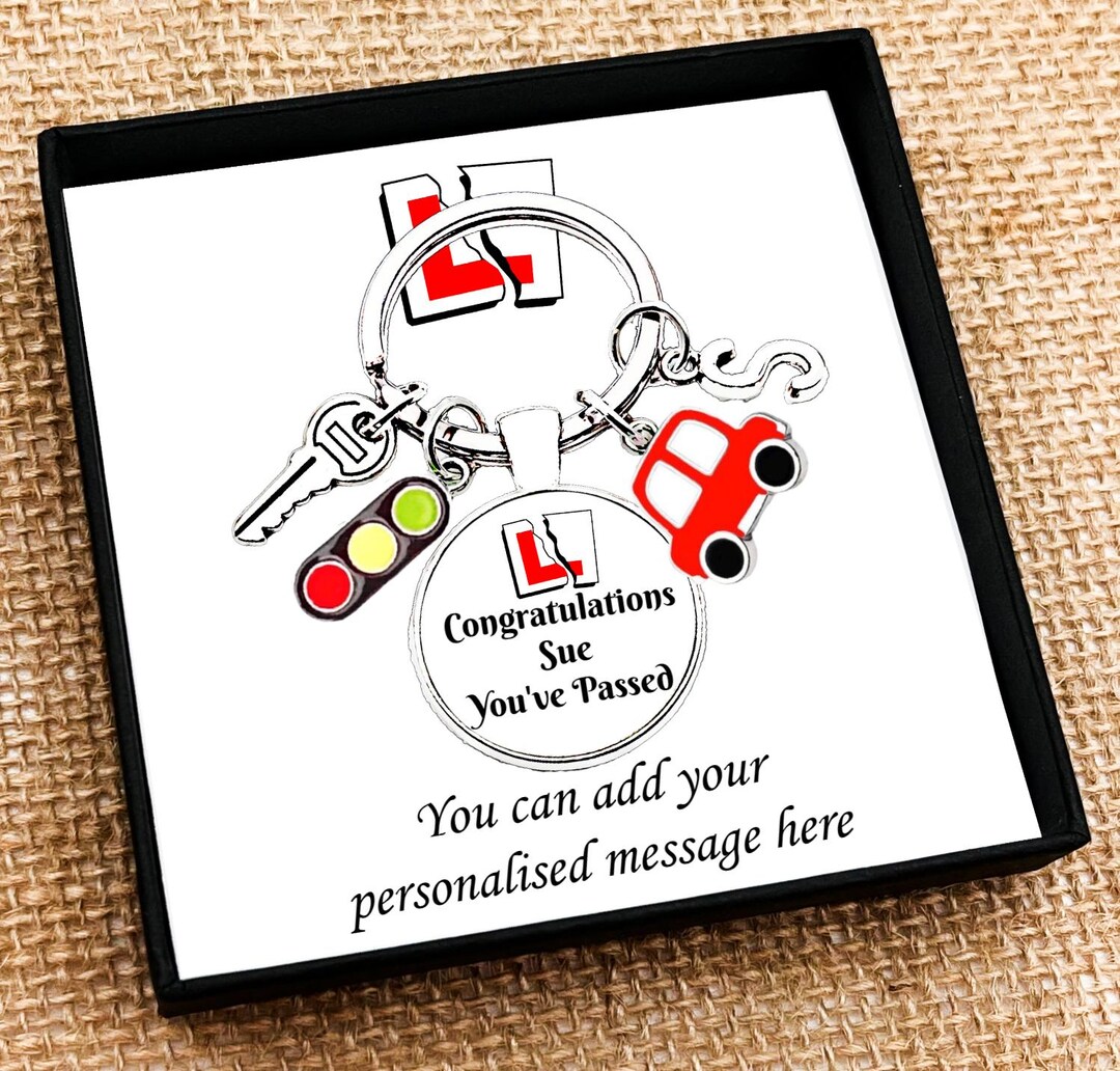 Driving Test Gift. Personalised. Congratulations. You've Passed. Red ...