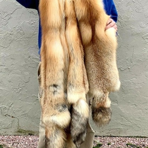 Ten 10 Red Fox Winter heavy Fur Pelts, Tanned - Etsy