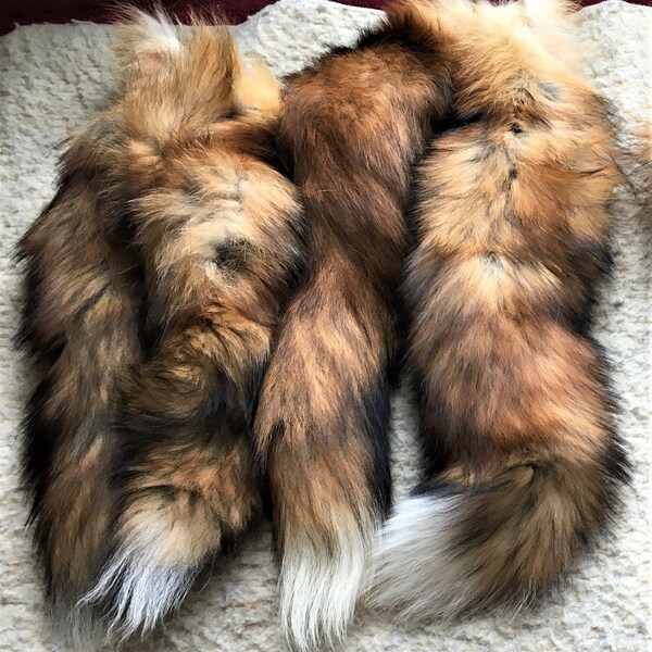 Red Fox Tails - Etsy
