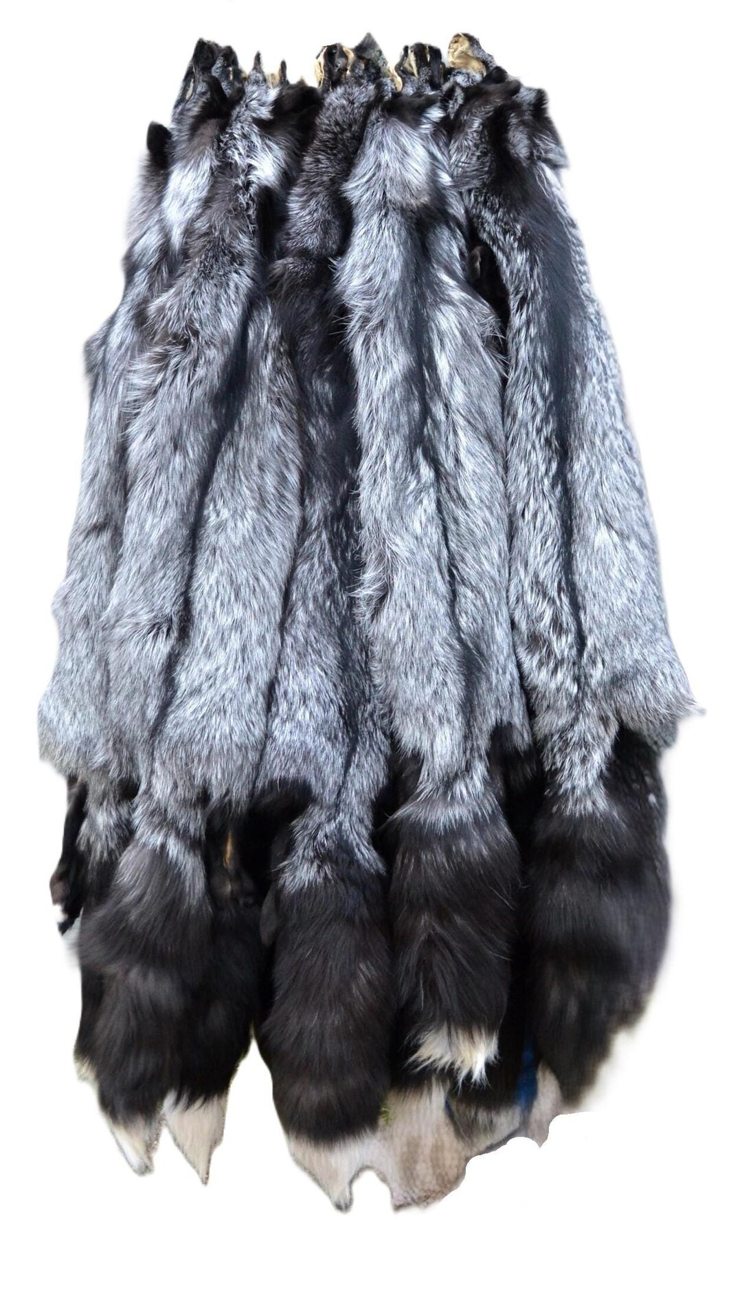 Silver Fox Fur Pelt, Tanned - Etsy