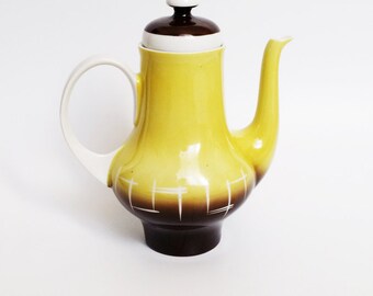 Yellow Coffee Pot - Etsy