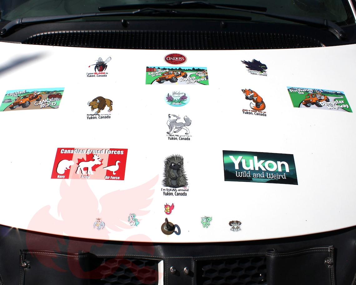 Vinyl BUMPER STICKER Alaska Highway Yukon Canada Yukon - Etsy
