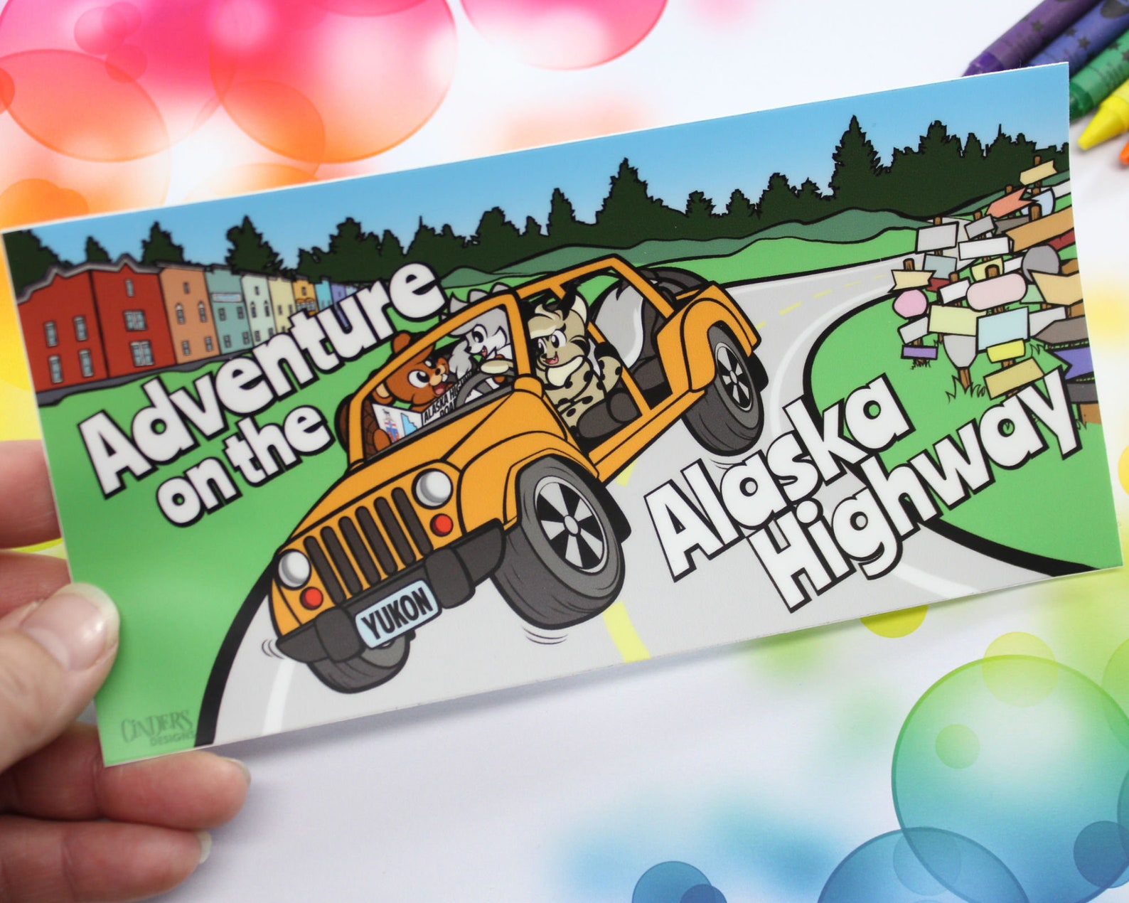 Vinyl BUMPER STICKER Alaska Highway Yukon Canada Yukon - Etsy