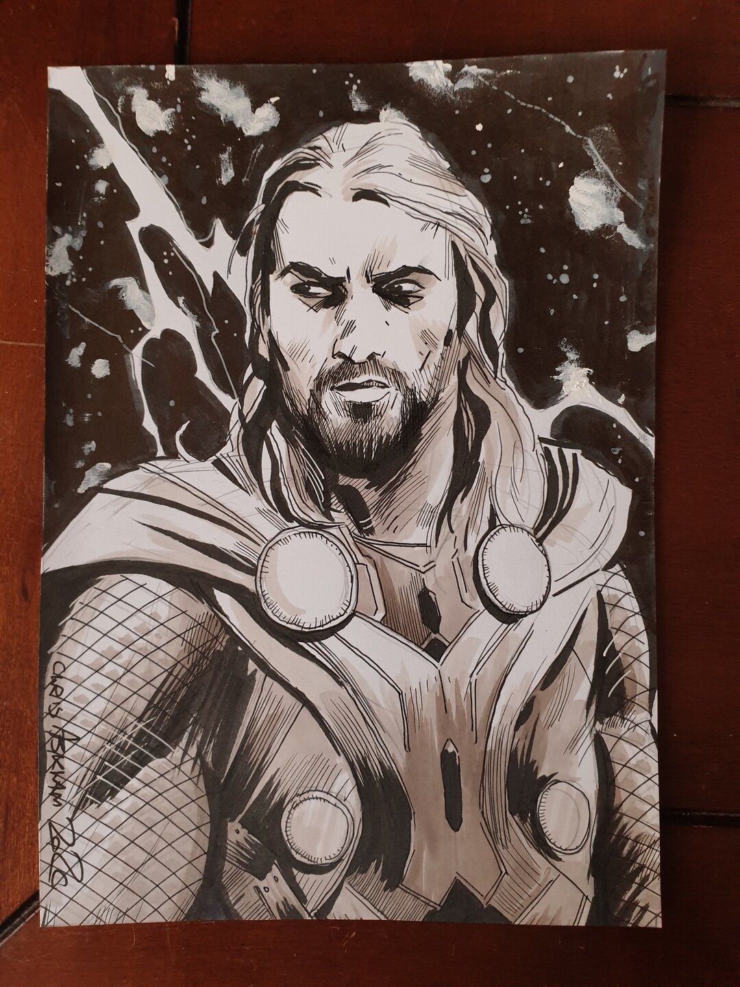 Thor A5 Pen & Ink Artwork - Etsy