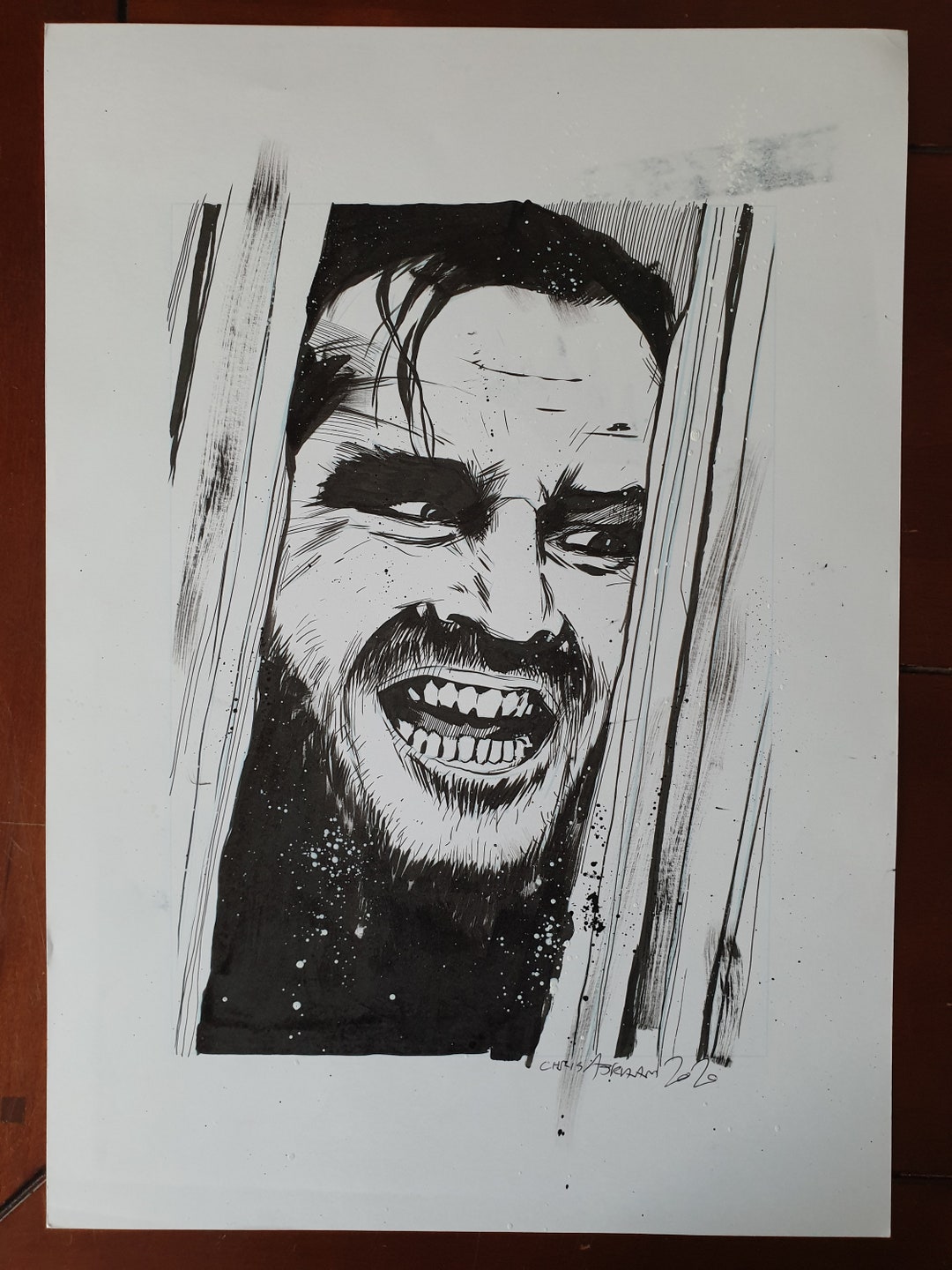 The Shining Jack Nicholson Original A3 Artwork Etsy