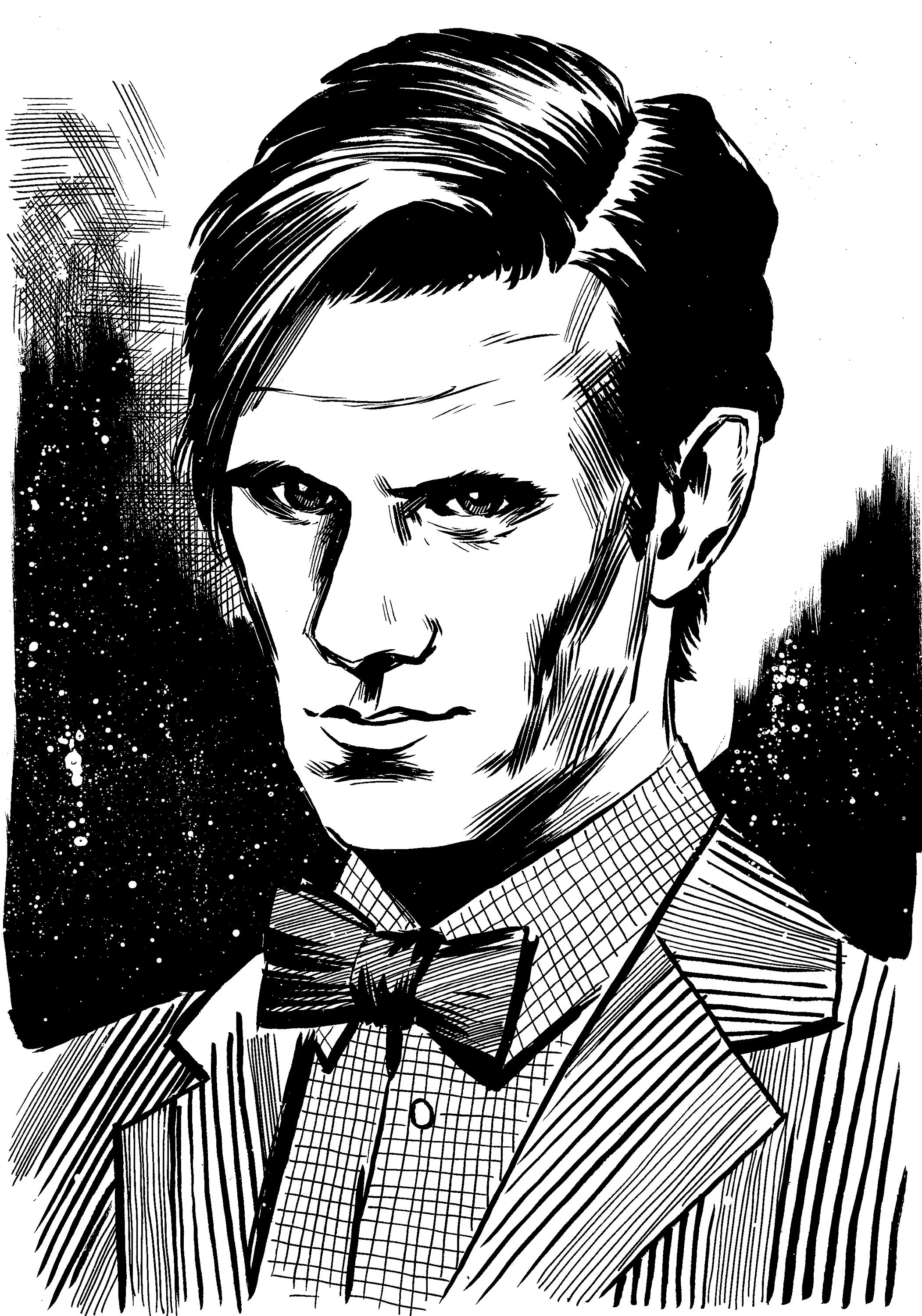 Matt Smith Doctor Who A4 Original Artwork - Etsy