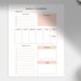 Teacher Weekly Planner Undated | Pink Green Blue Neutral Options ...