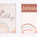 Boho Rainbow Neutrals Classroom Digital Download Our Birthdays Poster ...