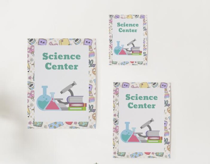 Colorful Classroom Area Signs | Checker Early Elementary Classroom ...