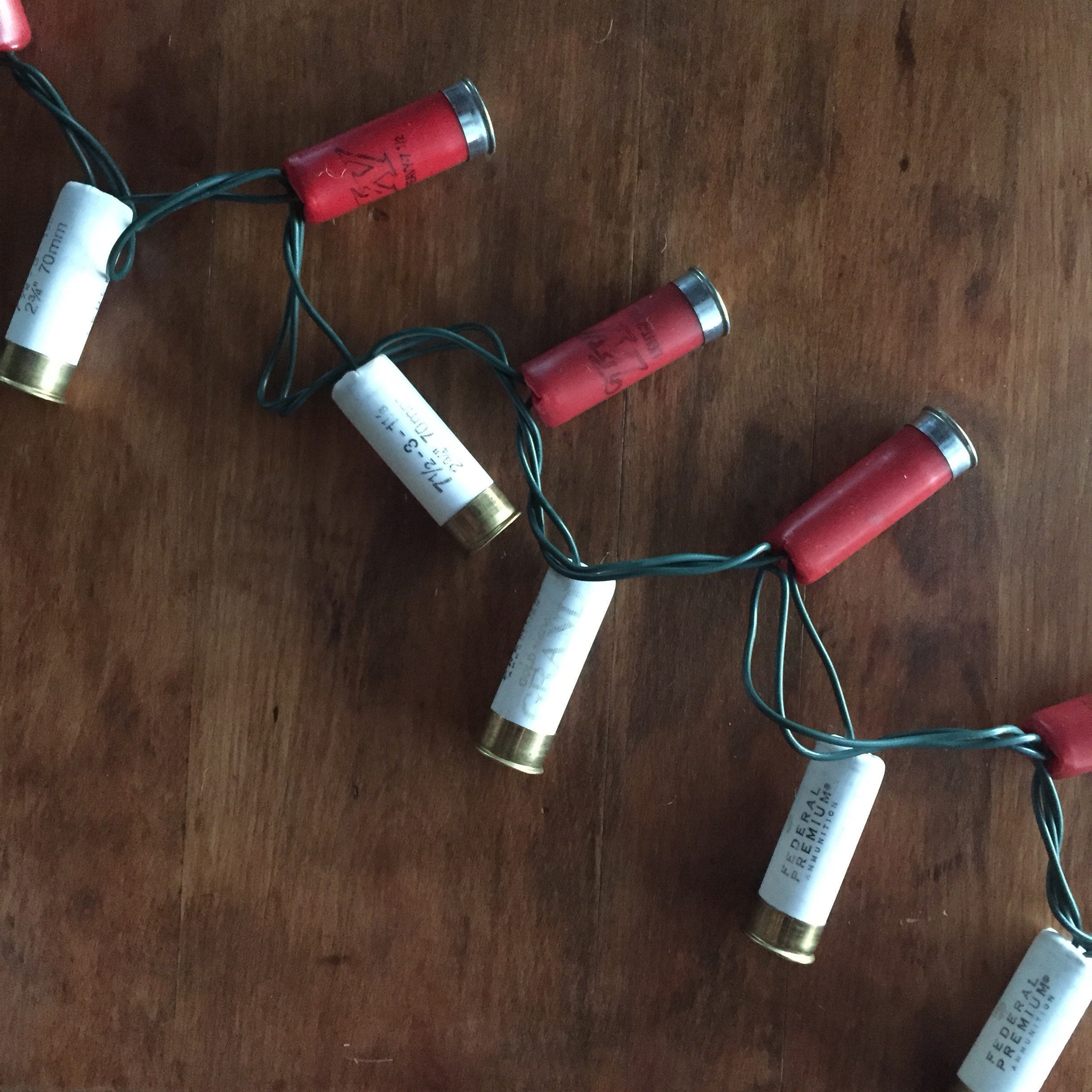 Shotgun Shell Lights, Christmas Lights, Shotgun Shell Decor, Tailgate ...