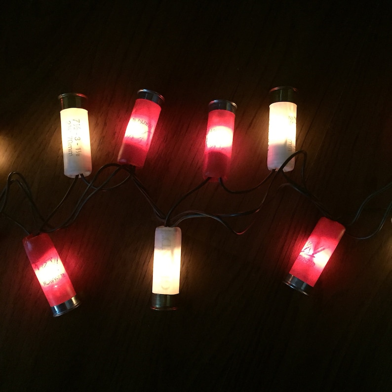 Shotgun Shell Lights, Christmas Lights, Shotgun Shell Decor, Tailgate ...